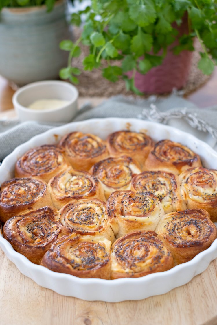 Recept "Ham-kaas rolletjes" | njam!