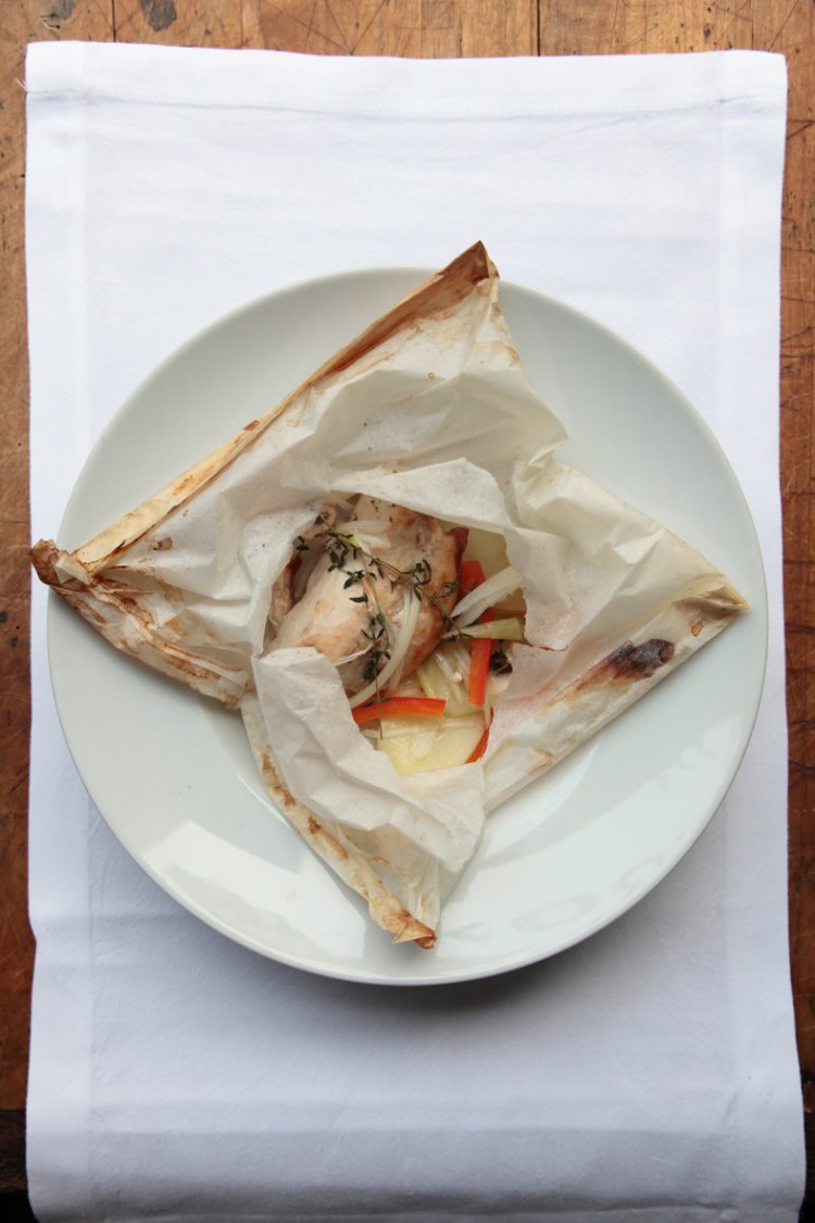 Recept "Papillot van kip" | njam!